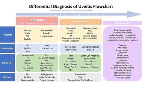 Dd Of Uveitis Ophthalmology Notes And Synopses