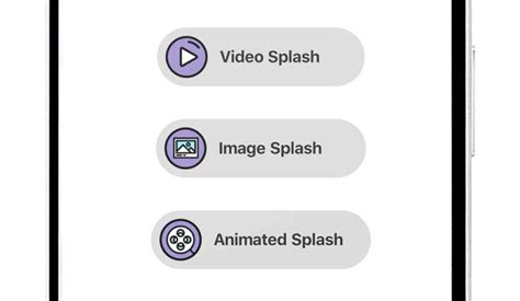 a flutter app to showcase different types of splash screens