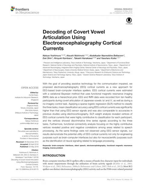 pdf decoding of covert vowel articulation using
