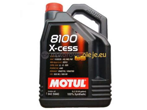 Motul 8100 X Cess 5w 40 5l Motorove Olejeeu