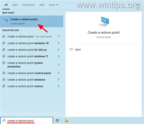 How To Create A System Restore Point In Windows 11 10 WinTips Org