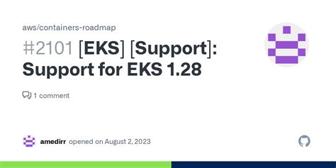 [eks] [support] support for eks 1 28 · issue 2101 · aws containers roadmap · github