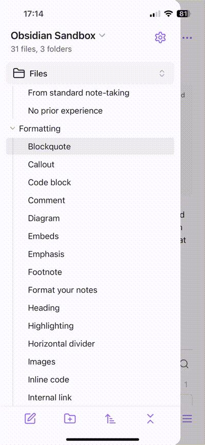 Ios Tapping On Subfolder Name In Tab Title Bar A Second Time