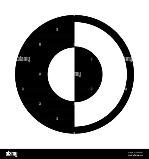 Invert Mode Icon Line Isolated On White Background Black Flat Thin Icon On Modern Outline Style