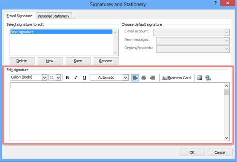 HTML Email Signature Setup In Outlook