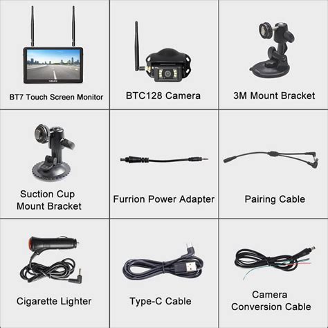 BT Touch P Wireless Backup Camera System With Touch Screen