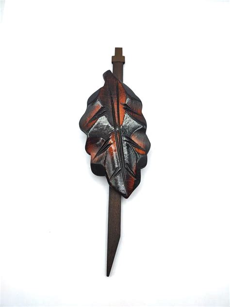 Antique Oak Leaf Bob Cuckoo Clock Wooden Pendulum 7 X 2 Clockmaker