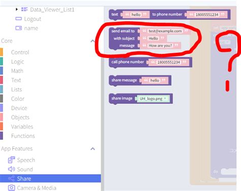 How To Use Share Module Send Email To Questions About Thunkable