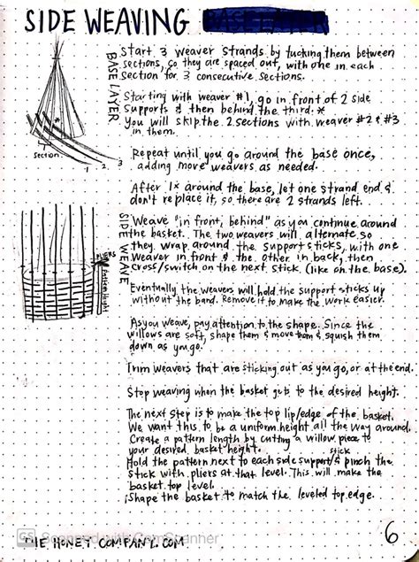 Willow Basket Making Instructions The Honey Company