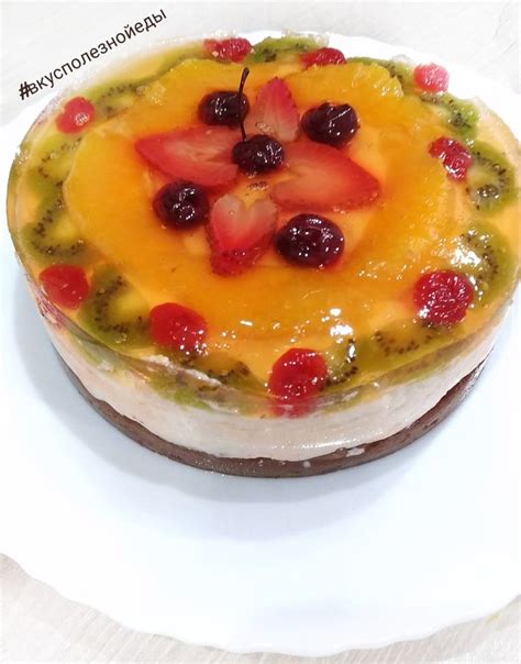 Шоколадный чизкейк с ягодами и фруктами 2 Food Desserts Pudding