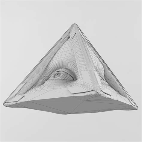 3d pyramid drawing
