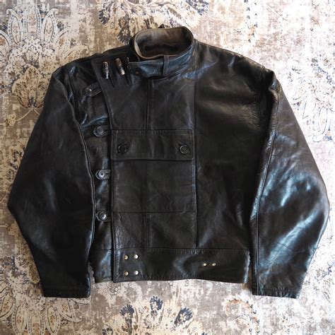 Swedish Army Dispatch Riders Goat Skin Motorcycle Jacket 50s Bout