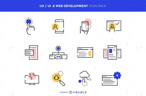 Uxui And Web Development Icon Pack Vector Download