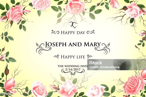 섬세 한 꽃 장미와 엽서입니다 청첩장 감사 합니다 날짜 카드 메뉴 전단지 배너 서식 파일을 저장 합니다 행복 한 생일 인사말 카드 Date Night Romance에