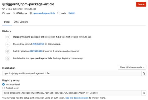 🦊 📦 how to manage npm modules with gitlab packages and semantic release