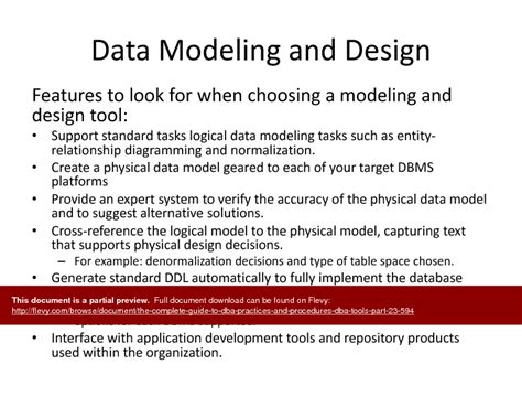 The Complete Guide To Dba Practices And Procedures Dba Tools Part 23 Ppt Slide Deck