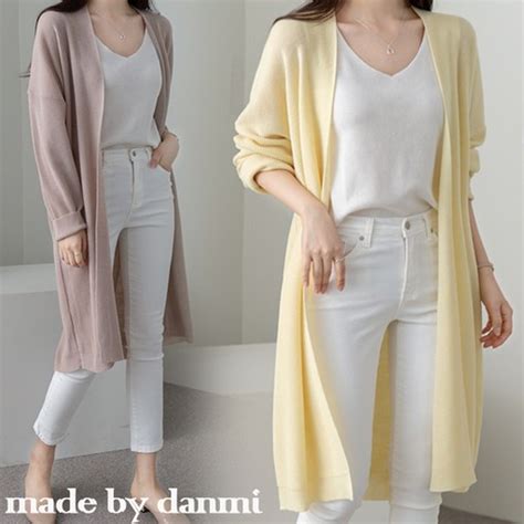 [추천 리뷰] [바이단미 자체제작 국내생산] 여성용 여름 카사리 골지 가디건 샵픽