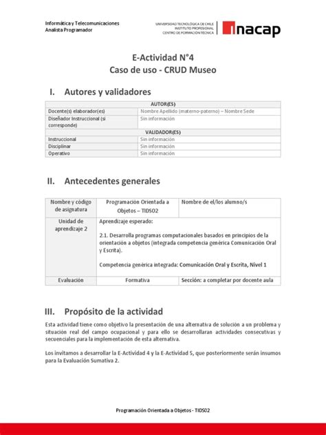 4 Crud Museo Pdf Java Lenguaje De Programación Programación Orientada A Objetos