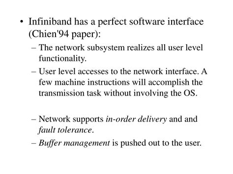 Ppt Advancements In Infiniband Architecture Specifications And Potential Enhancements