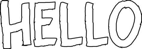 Word Written Lettering Hello Vector Art At Vecteezy