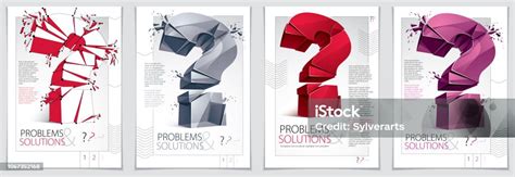 3d 현실 그림을 벡터 물음표 폭발 팜플렛 이나 전단지 디자인 조각 깨는 쿼리 나뉩니다 특수 문자 개념적 기호 의심 어려움 Faq 및 지원 개념 3차원 형태에 대한 스톡