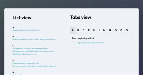 Alphabetical Glossary Query Loop In Bricks Brickslabs