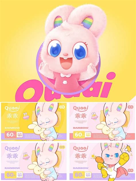 超可爱的兔兔ip形象设计 花瓣网