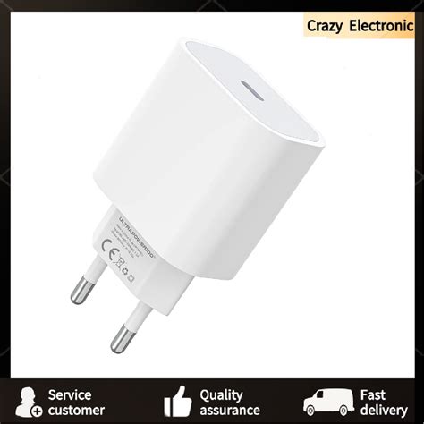 Jual Adaptor Charger Kepala Charger W Usb C Fast Adaptor Charger W Usb Type C Shopee