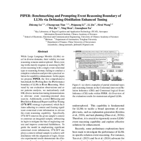 Piper Benchmarking And Prompting Event Reasoning Boundary Of Llms Via Debiasing Distillation