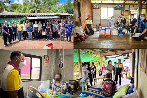 รองนายกเหล่ากาชาดจังหวัดตราด นำคณะออกเยี่ยมผู้ป่วยผู้ป่วยติดเตียงรวม 10