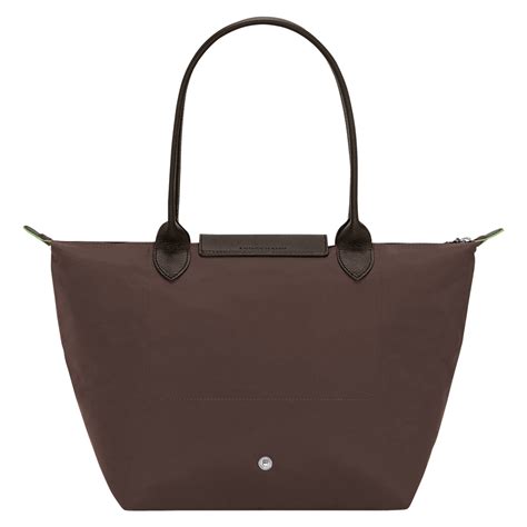 Le Pliage Green M Tote Bag Mocha Recycled Canvas Longchamp En