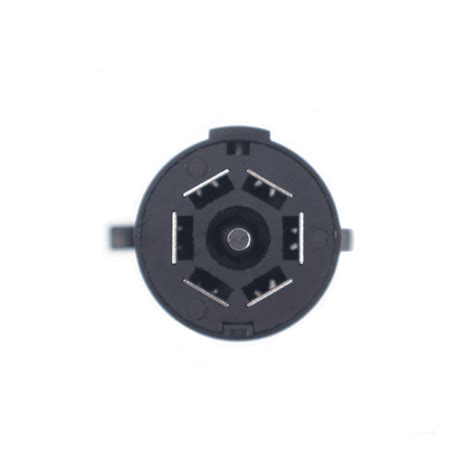 Rv 7 Pin Trailer Plug Detachable 7 Way Round Rv Style Trailer Side