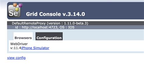 Appium 1100 Is Not Correctly Connected Registered To Selenium Grid