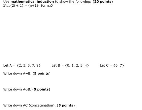 solved use mathematical induction to show the following 20