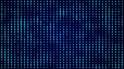 Premium Photo Technology Stream Binary Code Digital Illustration Blue Matrix Background