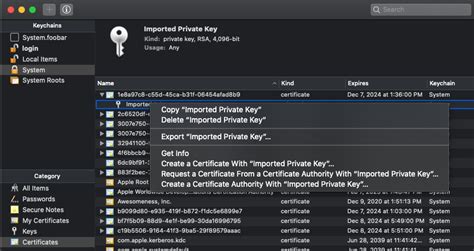 Macos Apple Security Tool How To Delete A Private Key From A