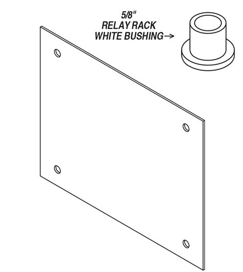 Relay Rack Insulator Pad Metal Tech Partners