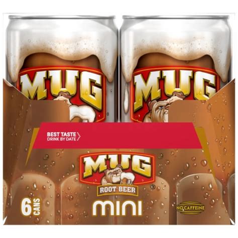 Mug Root Beer Soda Pop Mini Cans 6 Ct 7 5 Fl Oz Kroger