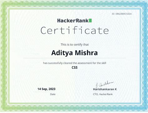 Css Certificate Pdf