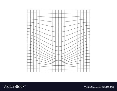 Distorted Checkered Grid Mesh Warp Texture Vector Image