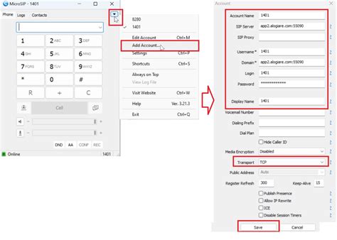 Thiết Lập Softphone Microsip Trên Máy Tính