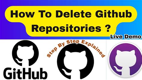 How To Delete Github Repository Github Tutorial For Beginners 2025
