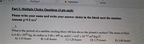 solved part i multiple choice ouestions 4 ﻿pts each please