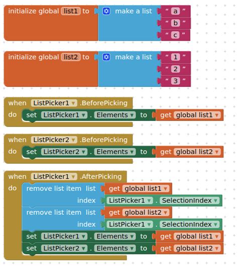 List Picker 1 Or 2 Mit App Inventor Help Mit App Inventor Community