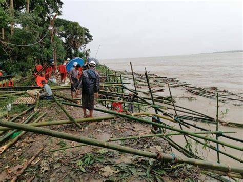 Dvb ဧရာဝတီတိုင်း၌ ၄ လအတွင်း လူ ၁၃ဝဝ ကျော်လေဘေးသင့်၊ ကမ်းပြိုမှုကြောင့် အိမ် ၉၇ လုံး ရွှေ့ပြောင်း