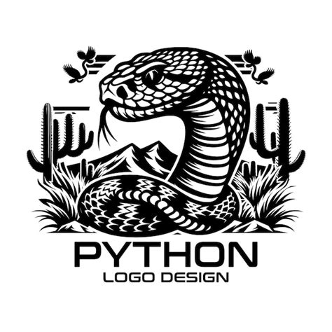 Python Vector Logo Design Premium Ai Generated Vector