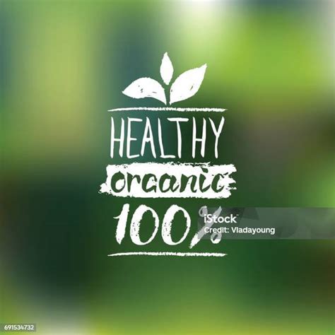 손으로 쓴된 글자와 건강 한 유기 벡터 카드입니다 바이오 로그인 채식 레스토랑 카페 제품 포장 배지 0명에 대한 스톡 벡터 아트 및 기타 이미지 Istock