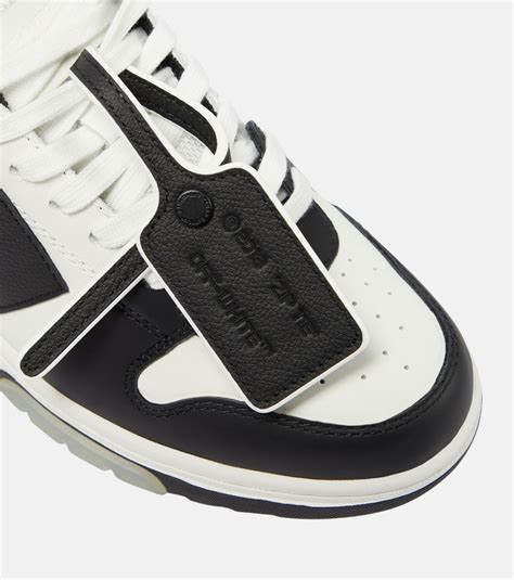 Off White Out Of Office Leather Sneakers Off White