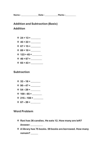 Solution Printable Class 2 Basic Math Worksheet V1 Elementary Maths