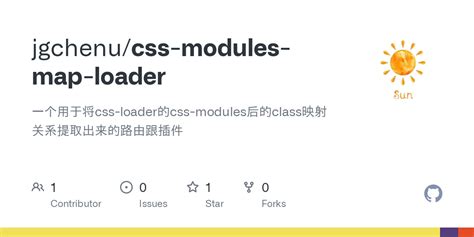Github Jgchenu Css Modules Map Loader Css Loader Css Modules Class